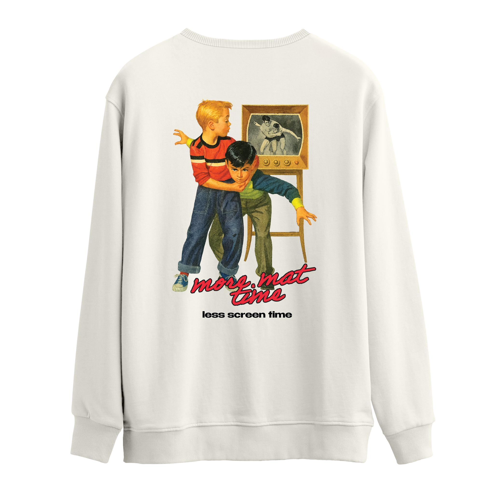 Less Screen Time - Oversize Sweatshirt – StreetSavageCo